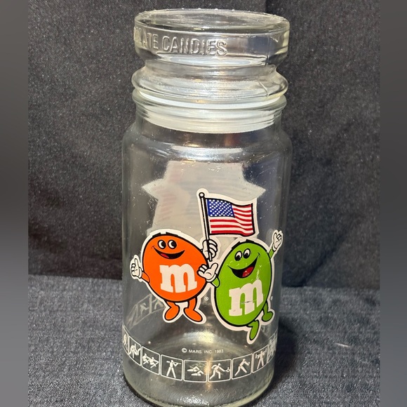 M&M'S | Other | Mms 98 Olympic Commemorative Glass Candy Jar 8 Team Usa ...